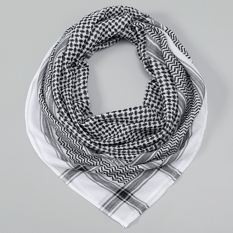 Buy White and Black Shemagh/Keffiyeh Online