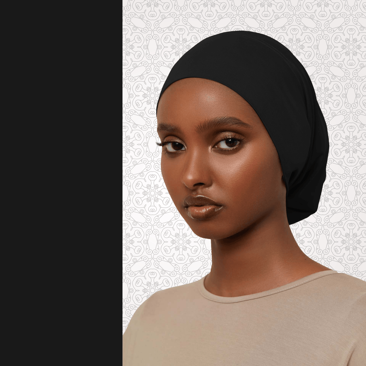 Buy Black Inner Cap for Hijab Online | Alhaya Fashion